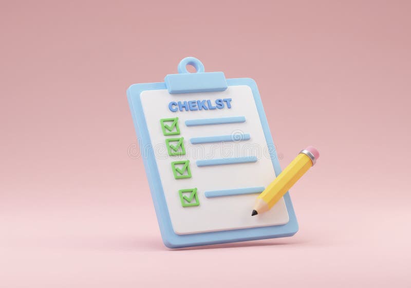 Completing Checklist with Pencil, Task Management and Planning Stock ...