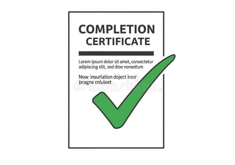 Completion Certificate Design Stock Illustrations – 7,487 Completion ...