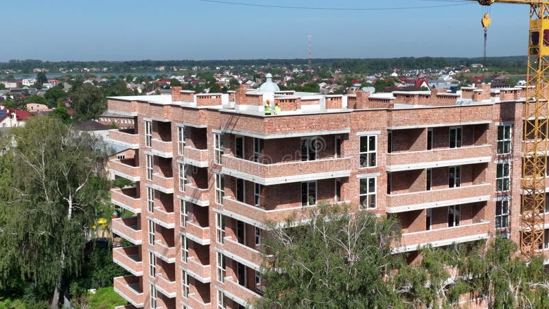 Completion of Construction of a Brick House. Construction Engineers on ...