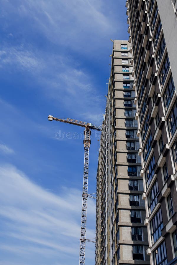 Residential new building stock photo. Image of home - 210958522