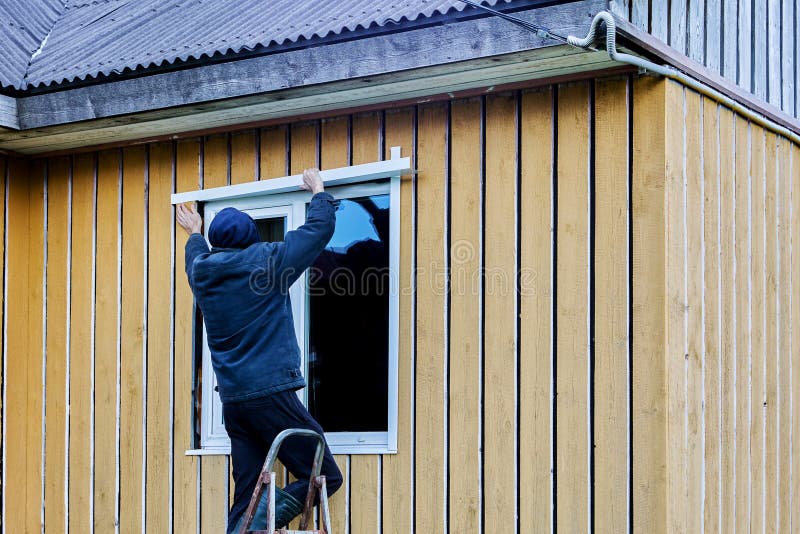 Completion of Frame and Panel House, Roofer Installs Metal Jambs on ...