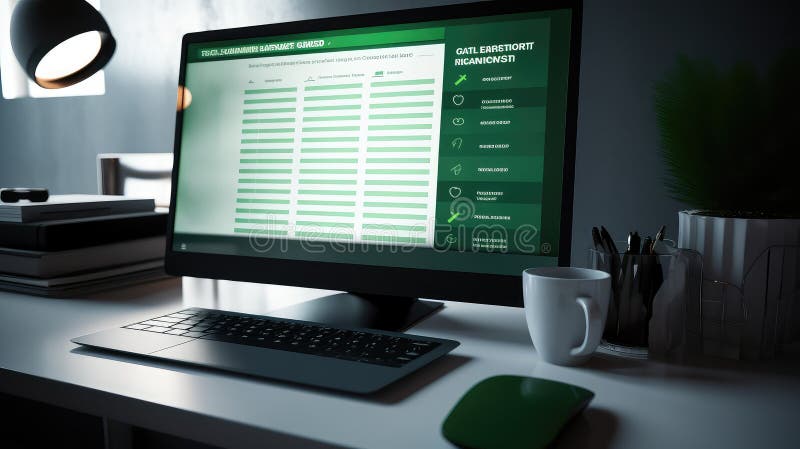 Completion Green Check Mark Stock Illustration - Illustration of green ...