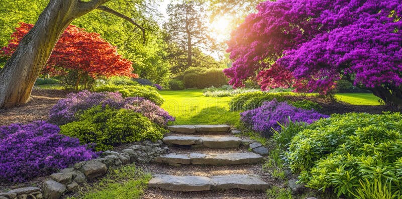 The Completion of a Landscape Design Project Highlighting Gorgeous ...