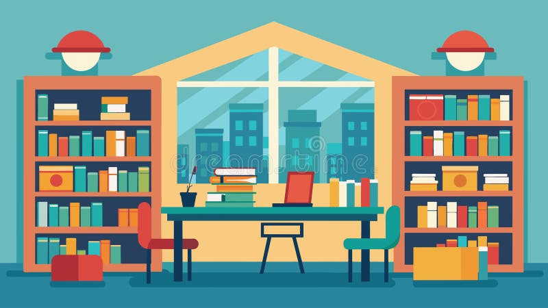 The Completion of the Schools Library Complete with Bookshelves and ...