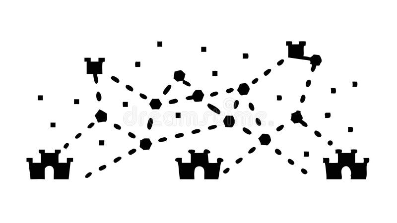 Complex Abstract Network, Digital Connectivity, Vast Information, Vector Design Generative AI ...