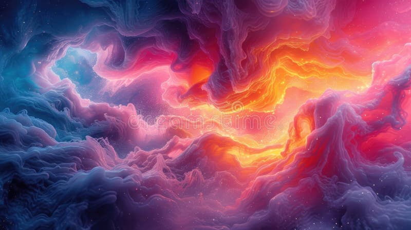 Imaginative Abstract Swirling Colors Depth Mystery Dynamic Composition ...