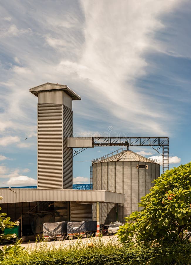 The Complex Agricultural Silo Installations for the Storage of Grain on ...