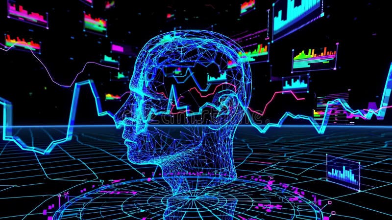 Neural networks loop stock video. Video of mental, binary - 107924725