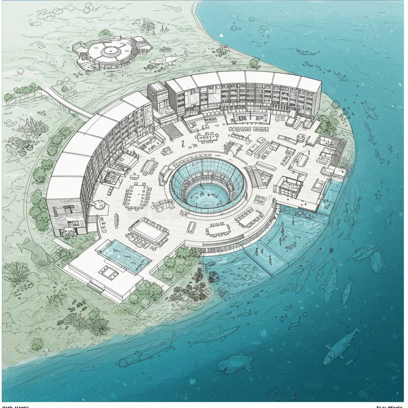 Semi Circular Building Stock Illustrations – 135 Semi Circular Building ...