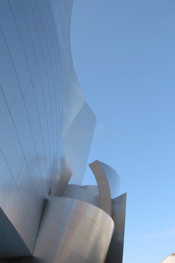 Metal Structure of a Roof with a Complex Shape on a Sunny Blue Sky ...