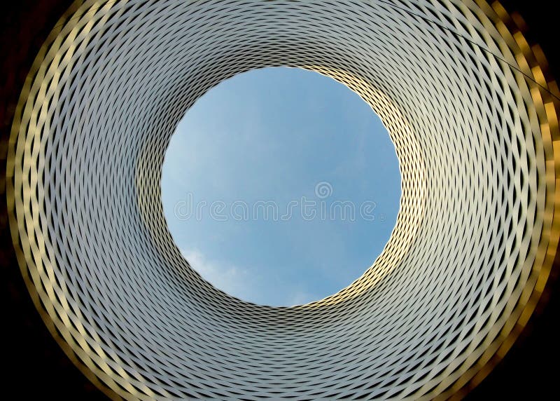 Complex Architecture, Reflective, Undulating Organic Forms Stock Image ...