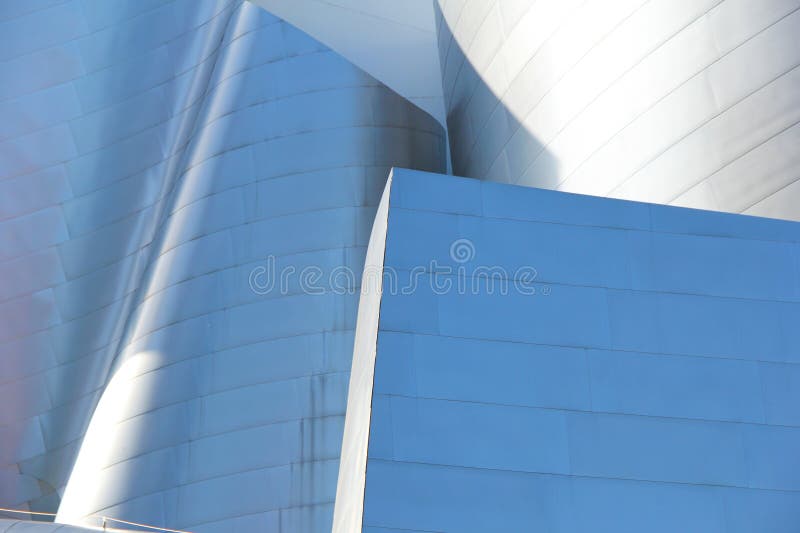 Complex Architecture, Reflective, Undulating Organic Forms Stock Image ...