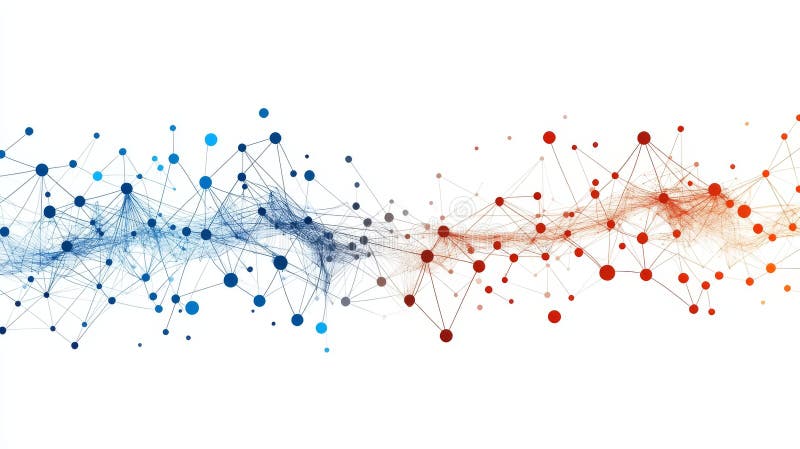 A Complex Arrangement of Connected Lines and Dots Creating Polygon ...