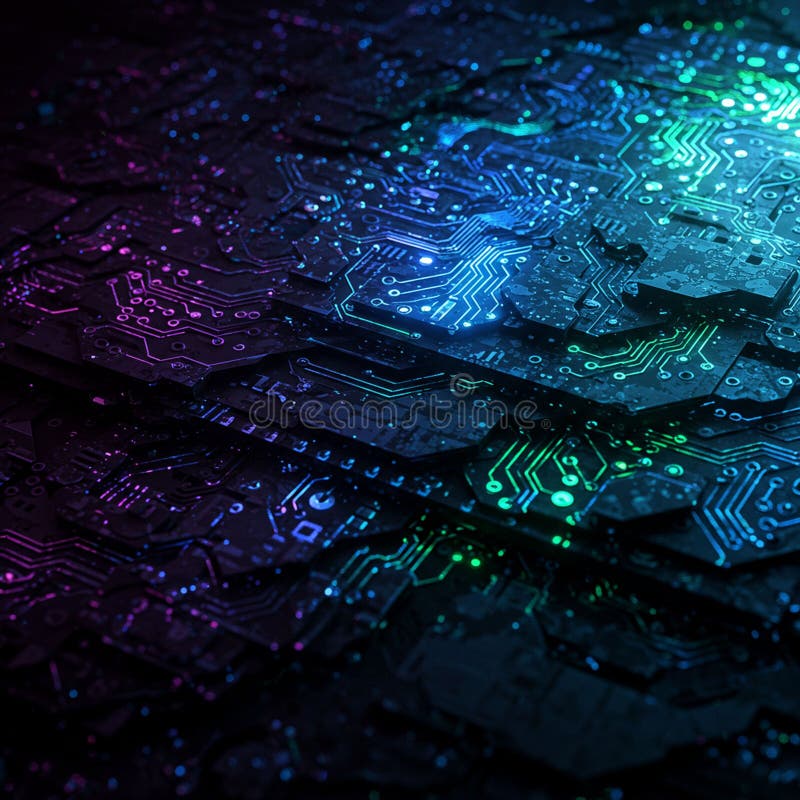 Complex Arrangement of Electronic Circuit Boards with Intricate ...