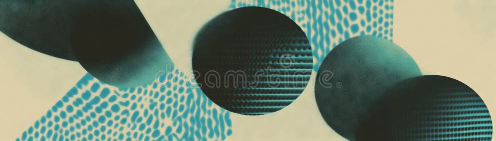 Complex Arrangement of Overlapping Geometric Shapes with Varied ...