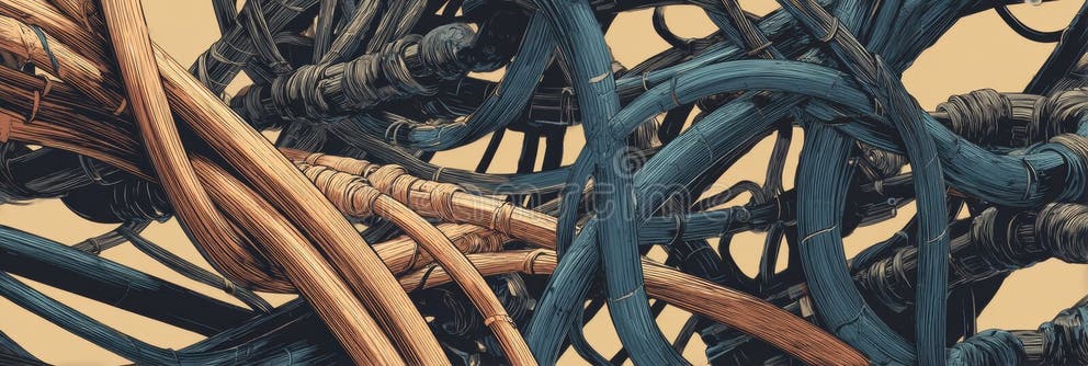 Complex Arrangement of Tangled Cables with Unknown Labels on an Open ...