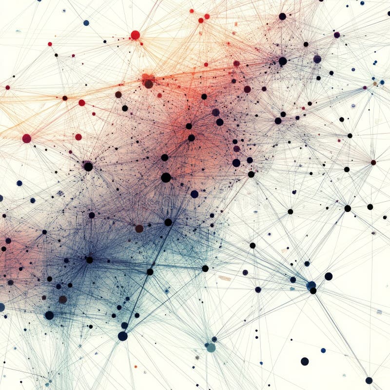 Abstract Network Connected Dots Lines Gradient Colors Stock Photos - Free & Royalty-Free Stock ...