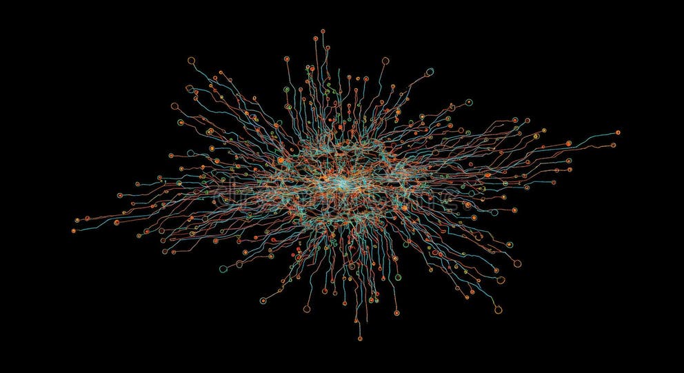 A Complex Array of Interconnected Lines Forms an Intricate Network ...