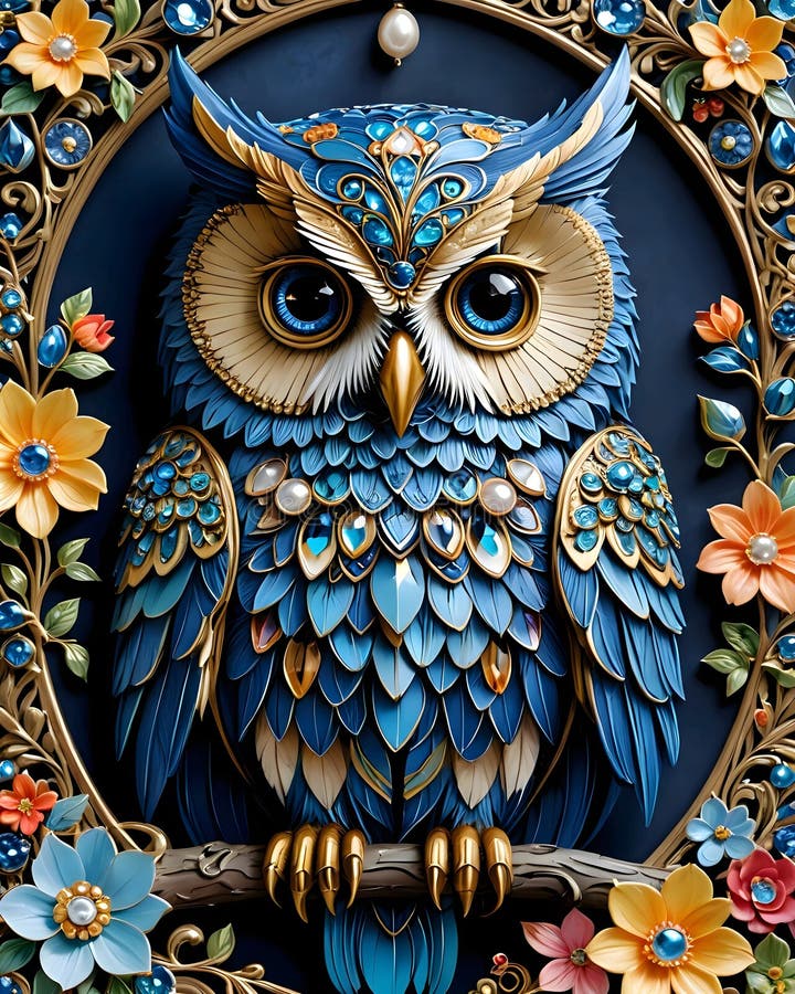 Complex Artwork Inspired by Nature, Featuring Bright Colors and ...