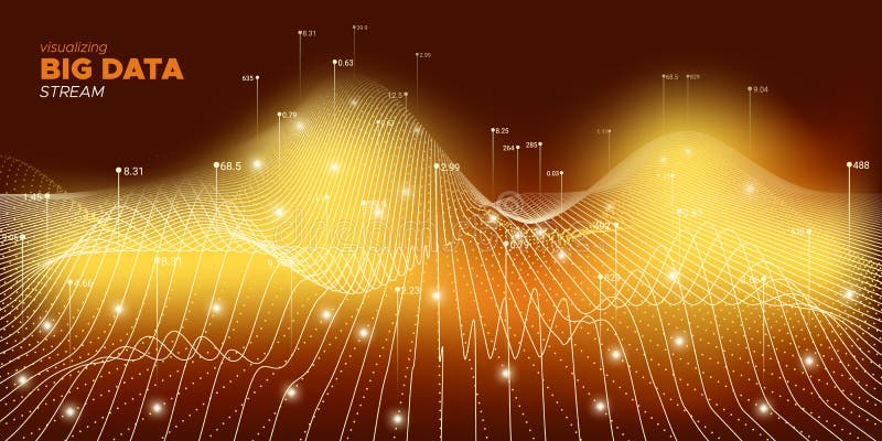 Complex Big Data. Statistic Background Stock Vector - Illustration of ...