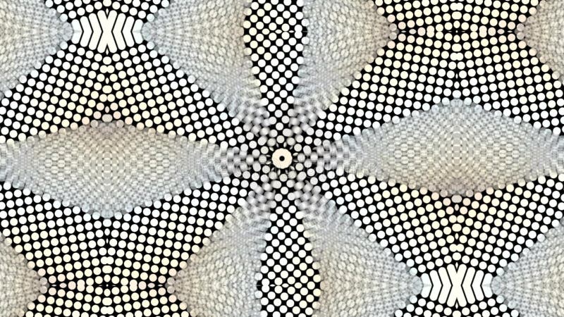 Complex Black and White Geometric Starburst Pattern with Optical ...