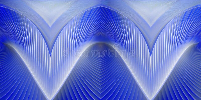 Intricate Blue Patterns with Waves Illustrating Depth in Modern Design ...