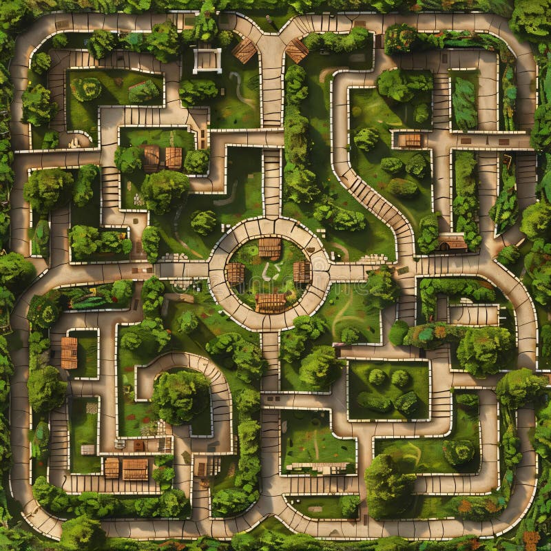 Complex Board Game Board Features Intricate Paths Structures Amidst ...