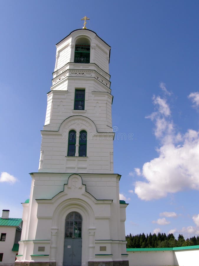 A Complex of Buildings of the Monastery, Church and Bell Tower ...