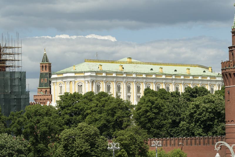 Complex of Buildings of Moscow Kremlin Stock Photo - Image of ...