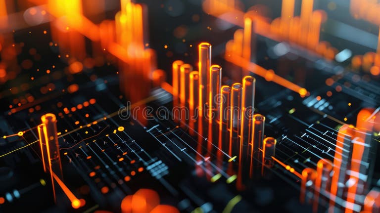 Complex Business Graph Present Statistic Infographic Design for ...