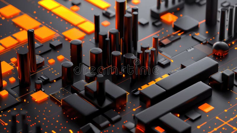 Complex Business Graph Present Statistic Infographic Design for ...