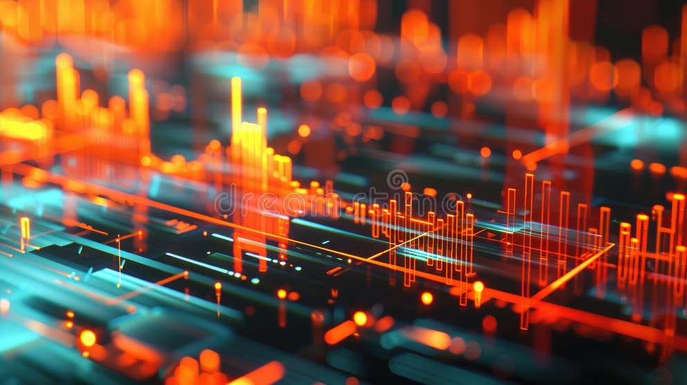 Complex Business Graph Present Statistic Infographic Design for ...