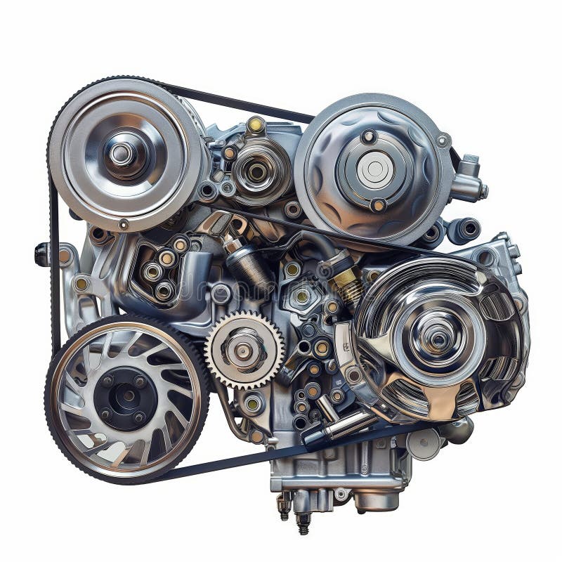 Complex Car Engine Mechanism Stock Photo - Image of drive, gears: 314771508