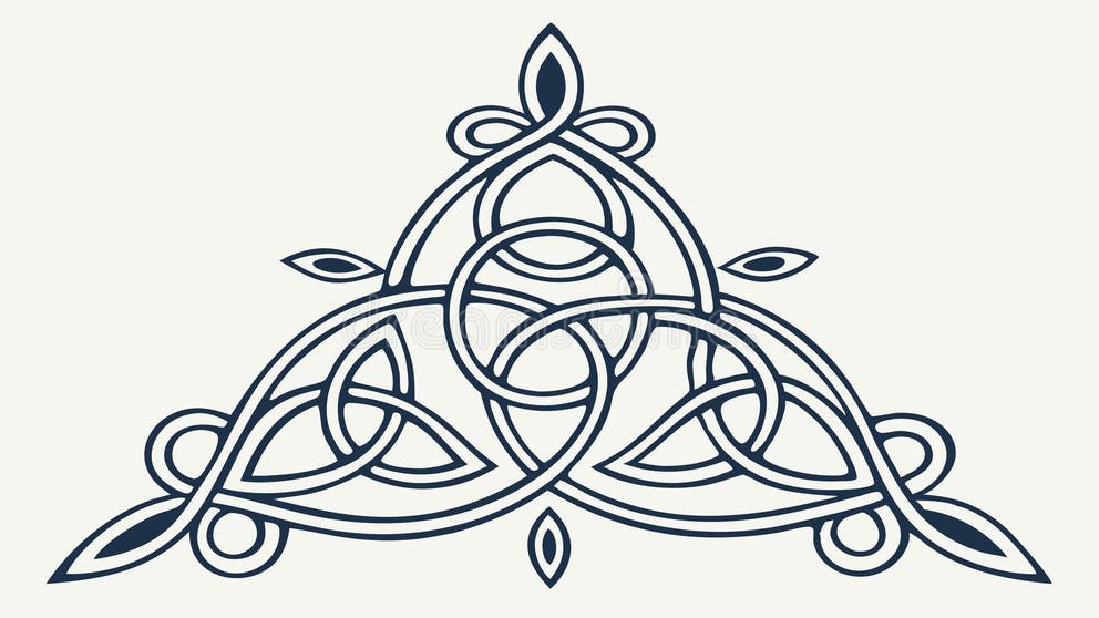 Complex Celtic Knot Trinity Symbol Design, Vector Design Generative AI ...