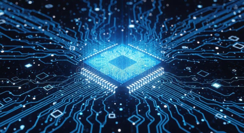 Complex Central Processing Unit CPU Technology Microchip Motherboard ...