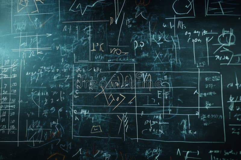 Chalkboard Math Symbols Education Teaching Learning School Concepts ...