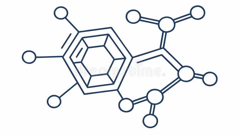 Complex Chemical Structure, Resembling Benzene, Symbolizing Scientific ...