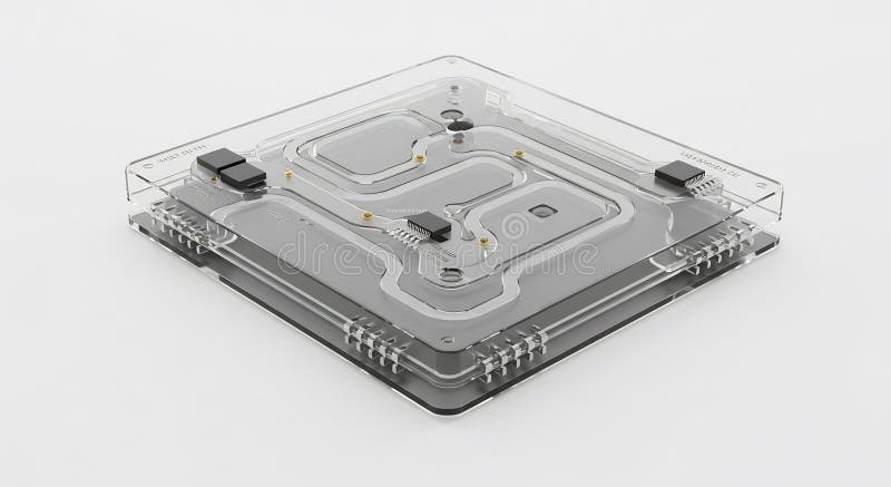 Complex Circuit Board in Clear Enclosure for Electronic Component ...
