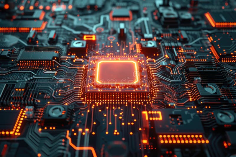 Complex Circuit Board, Illustrating the Integration of Artificial ... Complex Circuit Board, Illustrating the Integration of Artificial ...