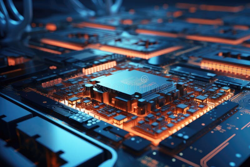 Complex Circuit Board, Illustrating the Integration of Artificial ... Complex Circuit Board, Illustrating the Integration of Artificial ...