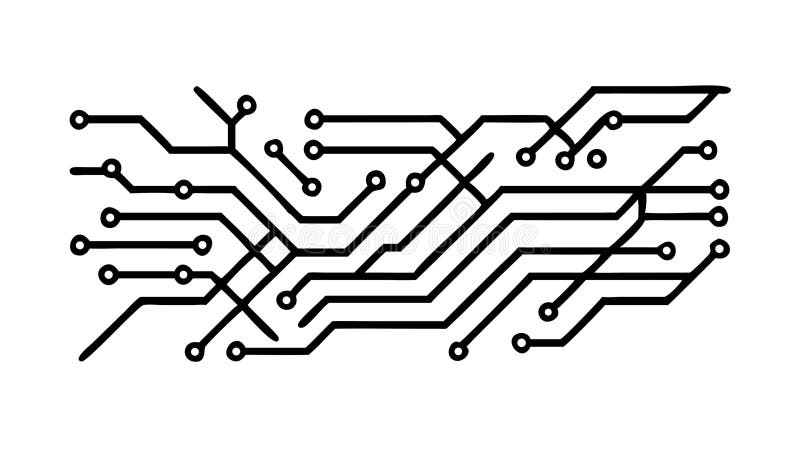Complex Circuit Board Pattern for Technology and Data, Vector Design Generative AI Stock Vector ...