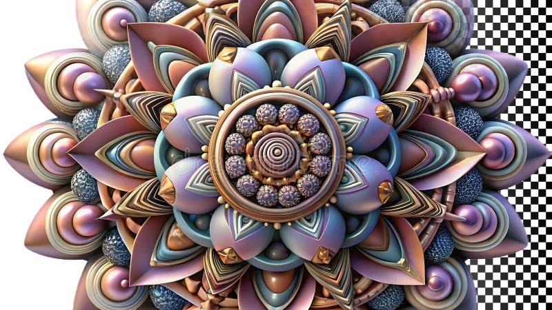 Intricate Circular Decorative Pattern, Ornamental Design, Detailed ...