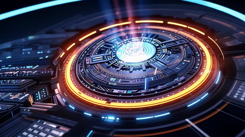 Futuristic Quantum Computer Processing Data with Artificial Intelligence, Stock Footage - Video ...