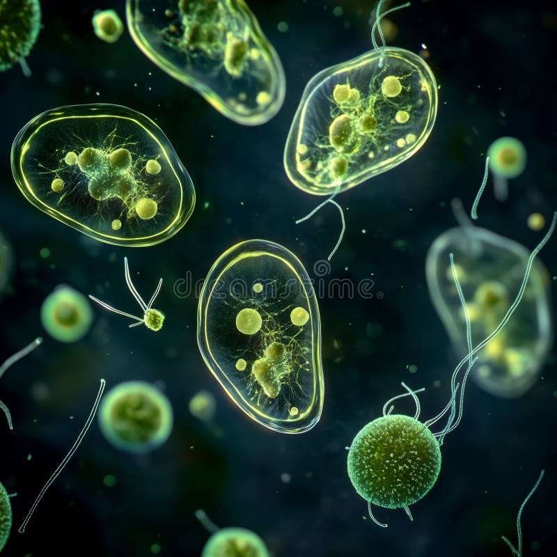A Group of Bacterias in the Body Stock Illustration - Illustration of ...