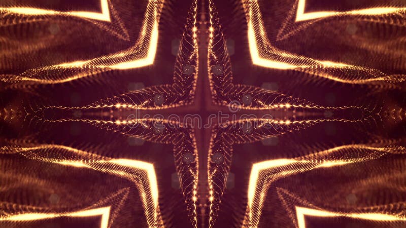 Complex Composition with Luminous Particles that Form Wavy Structures ...