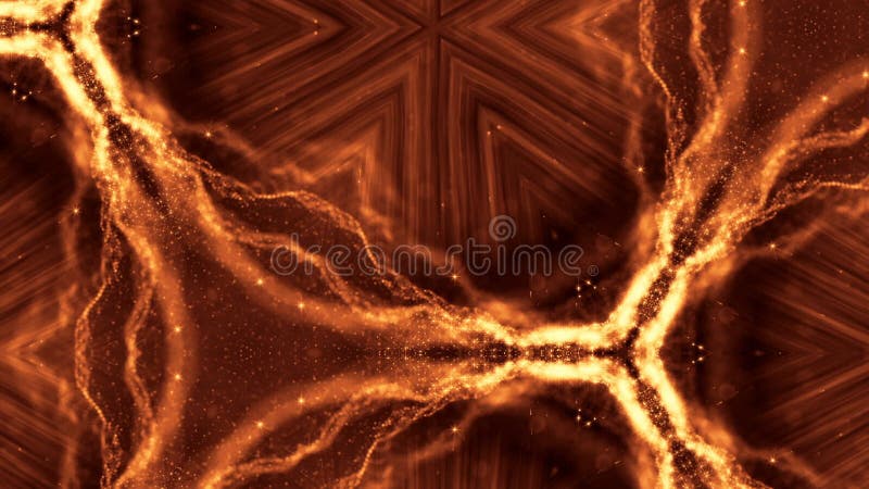 Complex Composition with Luminous Particles that Form Wavy Structures ...