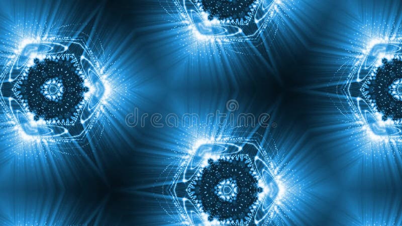Complex Blue Composition of Particles that Form Cells. 3d Looped ...