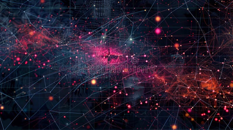 Complex Computer Screen Display, Art Stock Photo - Image of code ...