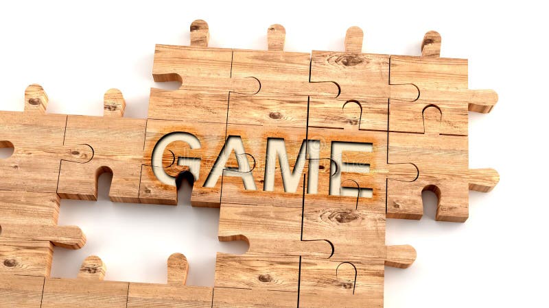 Game Complex Like a Puzzle - Pictured As Word Game on a Puzzle Pieces ...