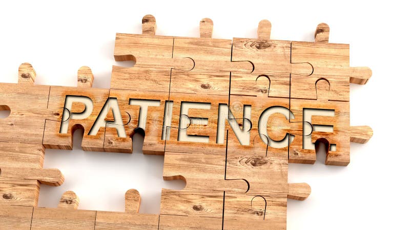 Patience Complex Like a Puzzle - Pictured As Word Patience on a Puzzle ...